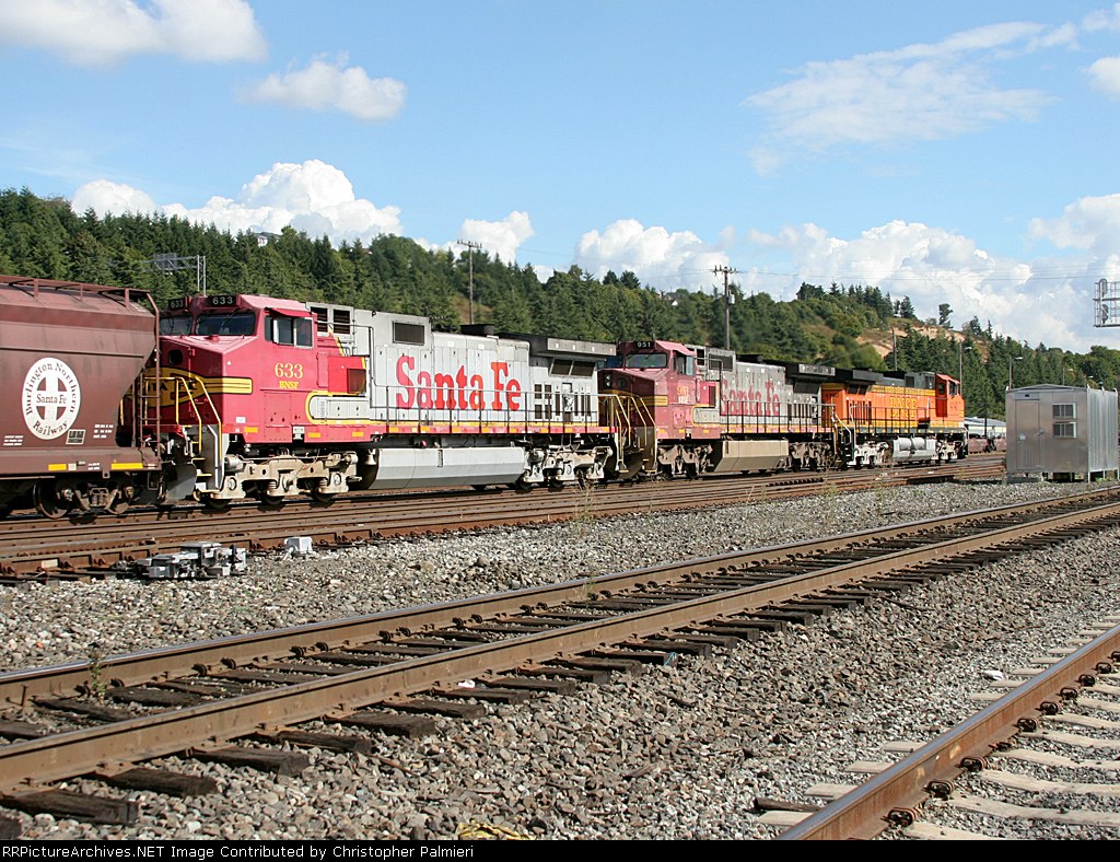 BNSF 633, 951, and 4140